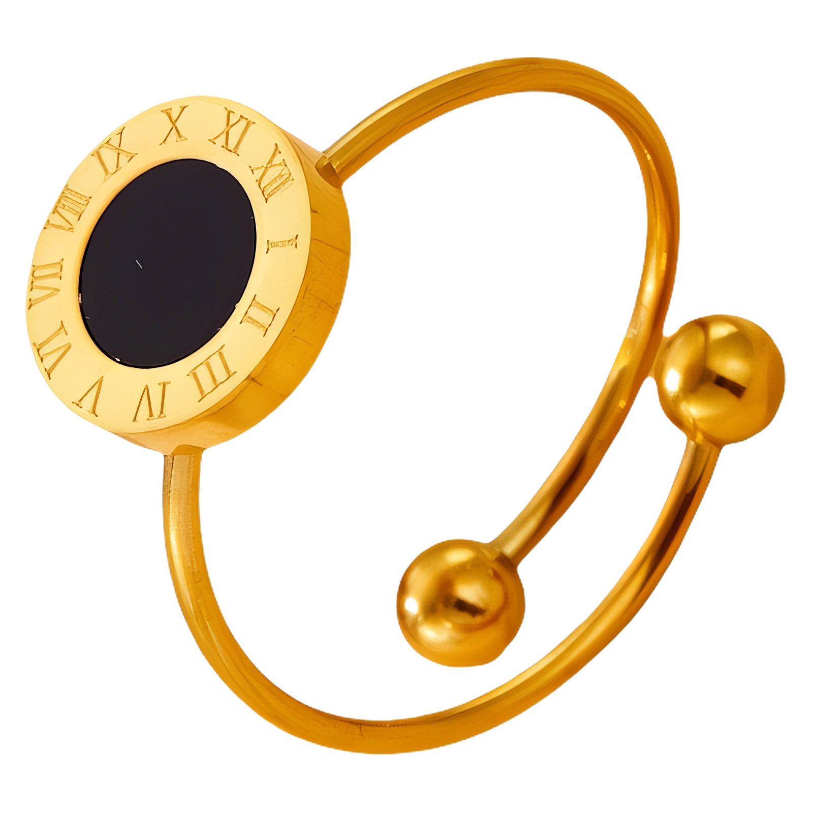 Ring, 18K Gold Plated Steel SKU #90255-0 wholesale supplier -Glozzo