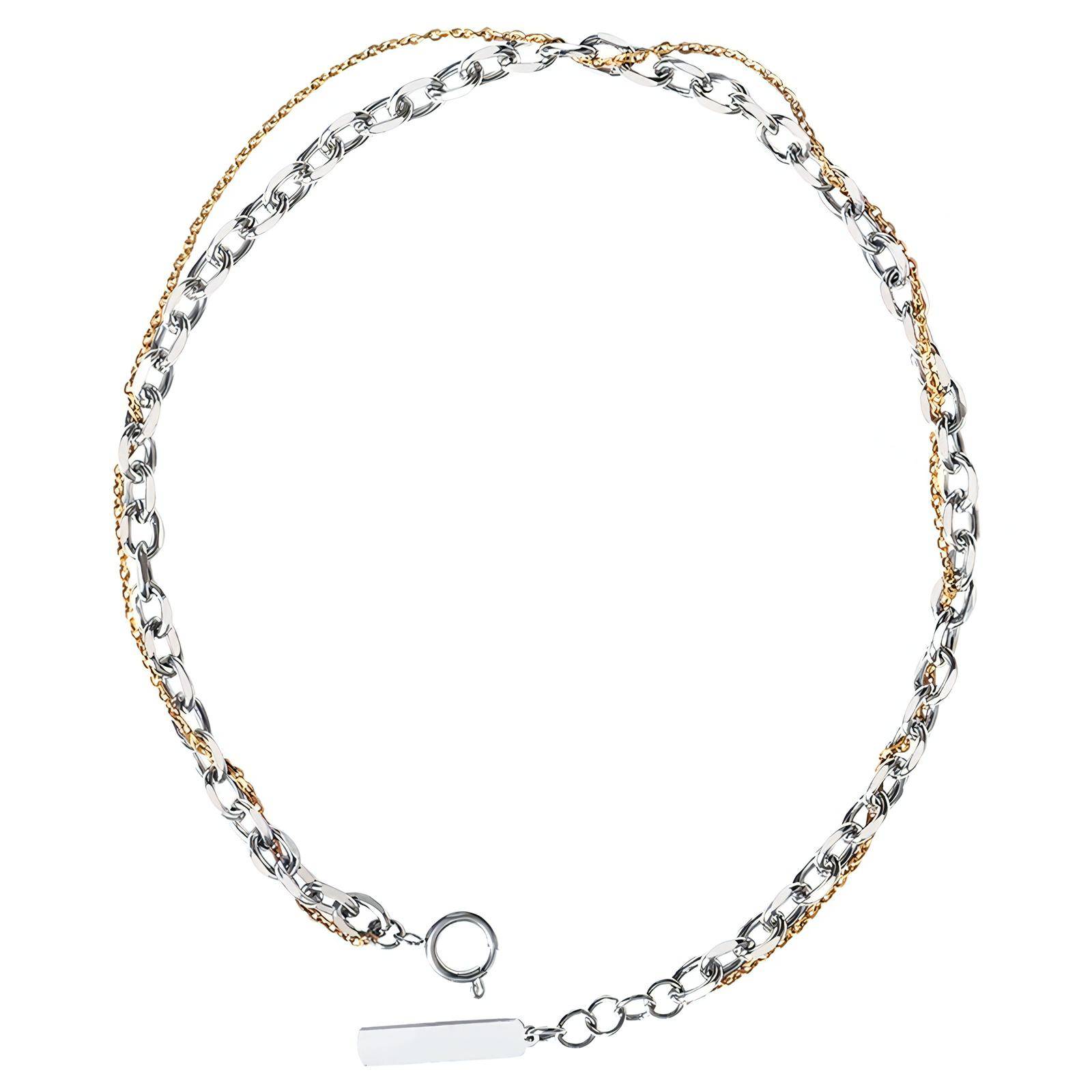 Necklace, 18K Gold Plated Steel SKU #85214-4 wholesale supplier -Glozzo