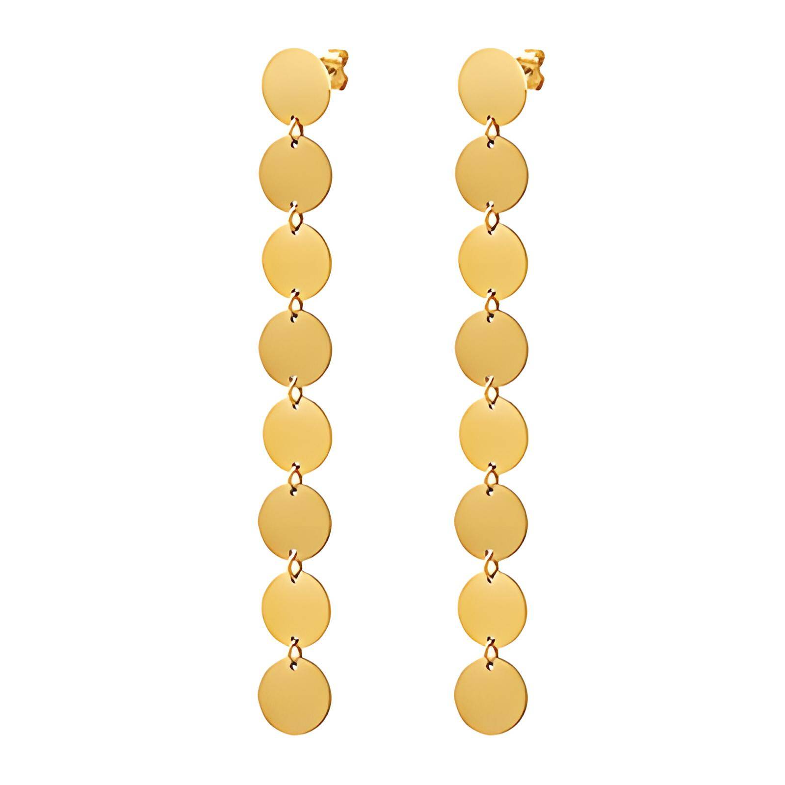 18K gold plated Stainless steel earrings, Intensity SKU #85287-4 ...