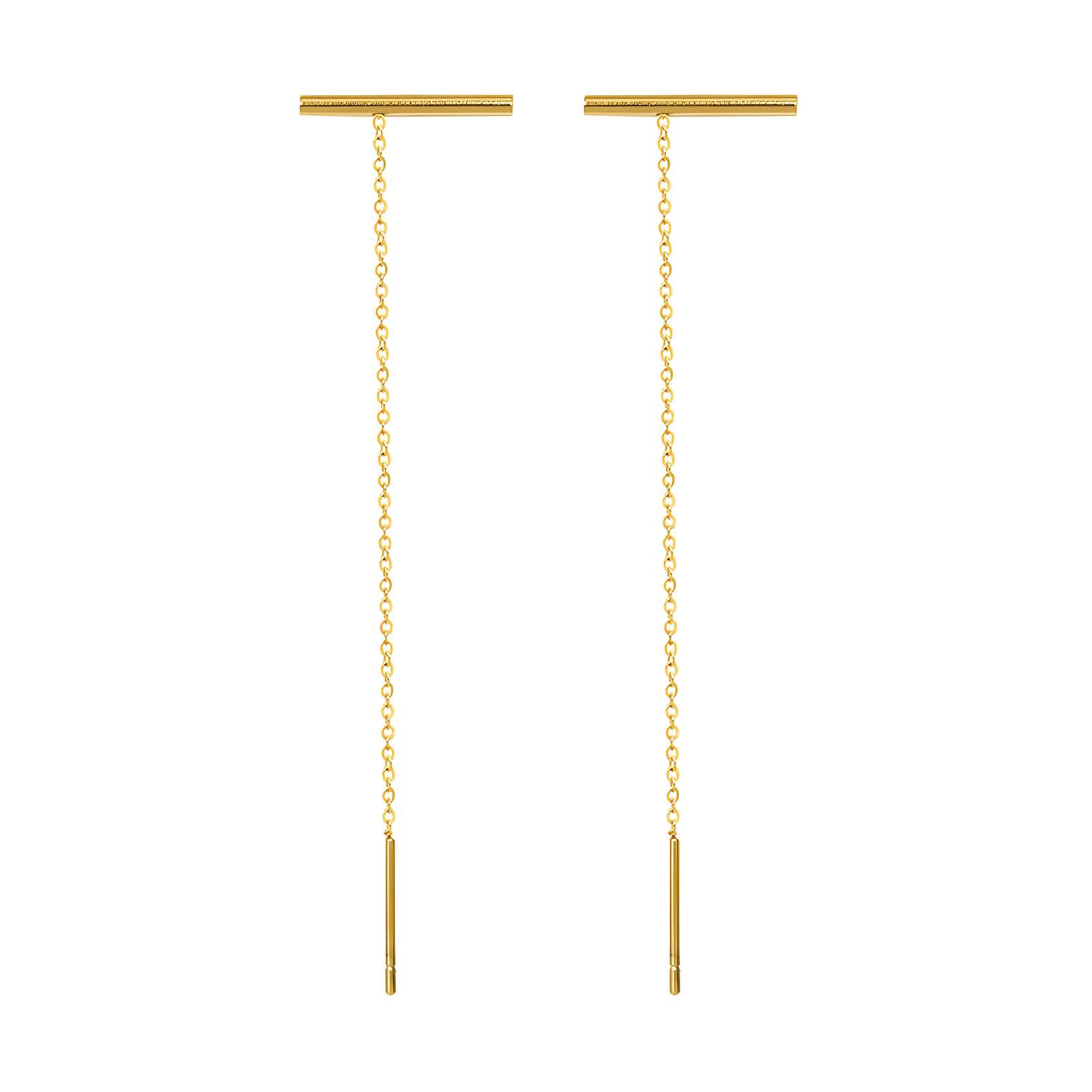 18K gold plated Stainless steel earrings, Intensity SKU #86598-0 ...