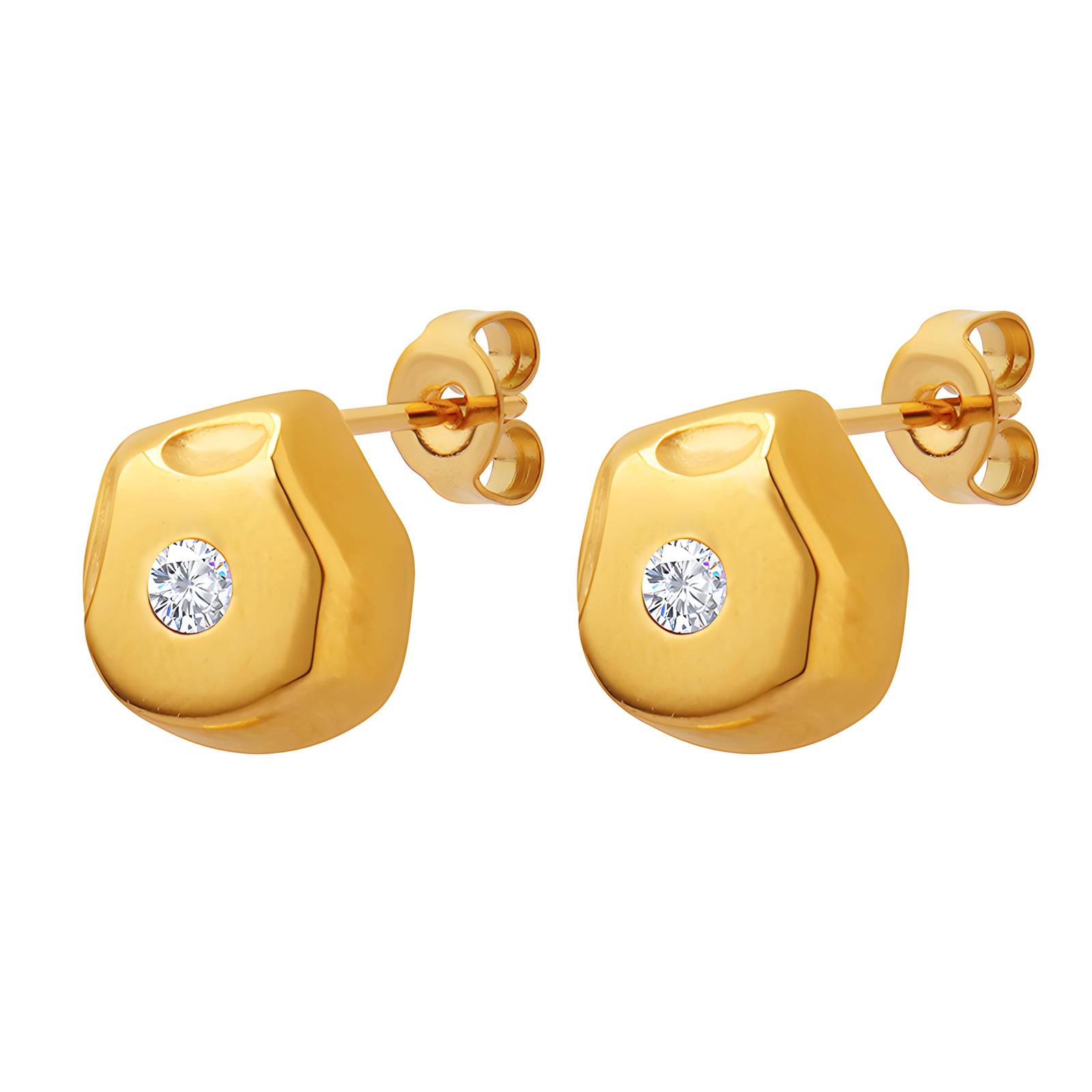 18K gold plated Stainless steel earrings, Intensity SKU #86762-0 ...