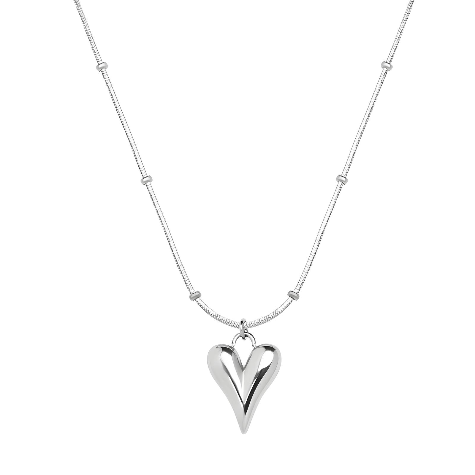 Stainless steel "Heart" necklace, Intensity SKU #86996-0 wholesale ...