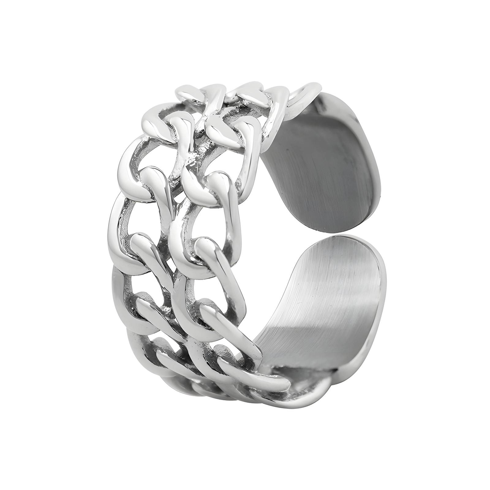 Stainless steel "Chain" finger ring, Intensity SKU #87015-0 wholesale ...