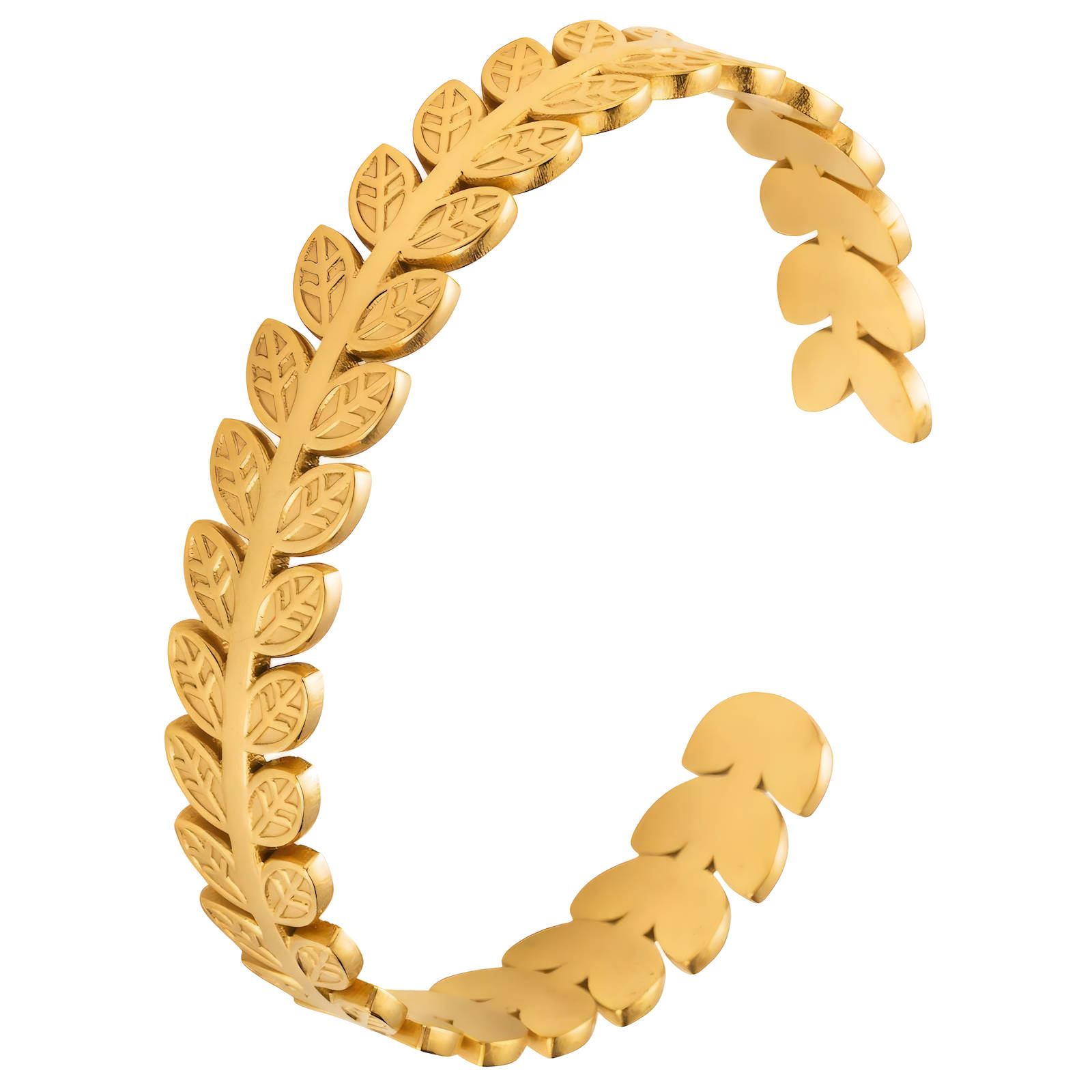 "Leaves" Bracelet, 18K Gold Plated Steel SKU #87651-0 wholesale ...