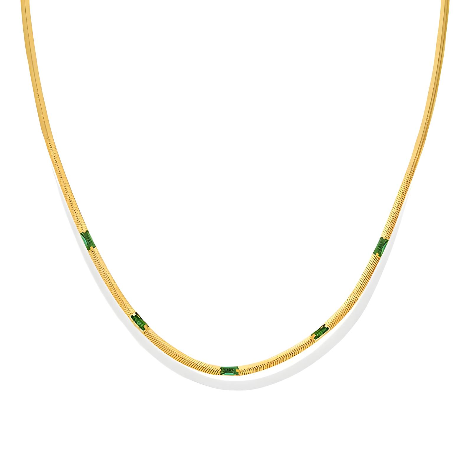 Necklace, 18K Gold Plated Steel SKU #87777-0 wholesale supplier -Glozzo