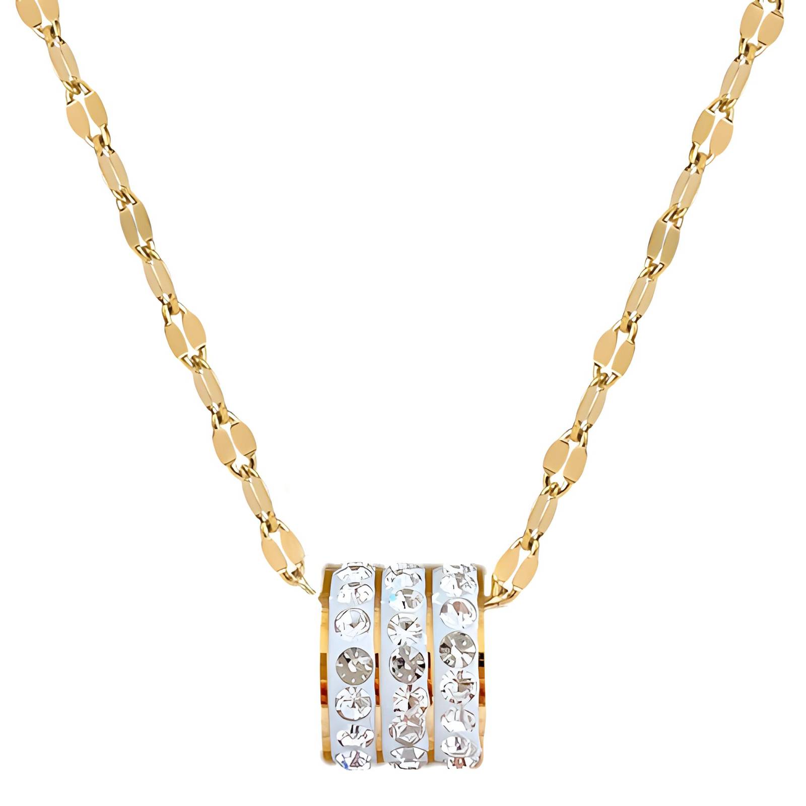 18K gold plated Stainless steel necklace, Intensity SKU #88800-0 ...