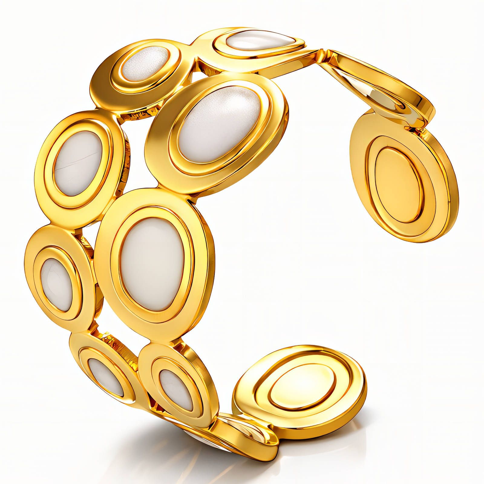 Ring, 18K Gold Plated Steel SKU #89706-0 wholesale supplier -Glozzo