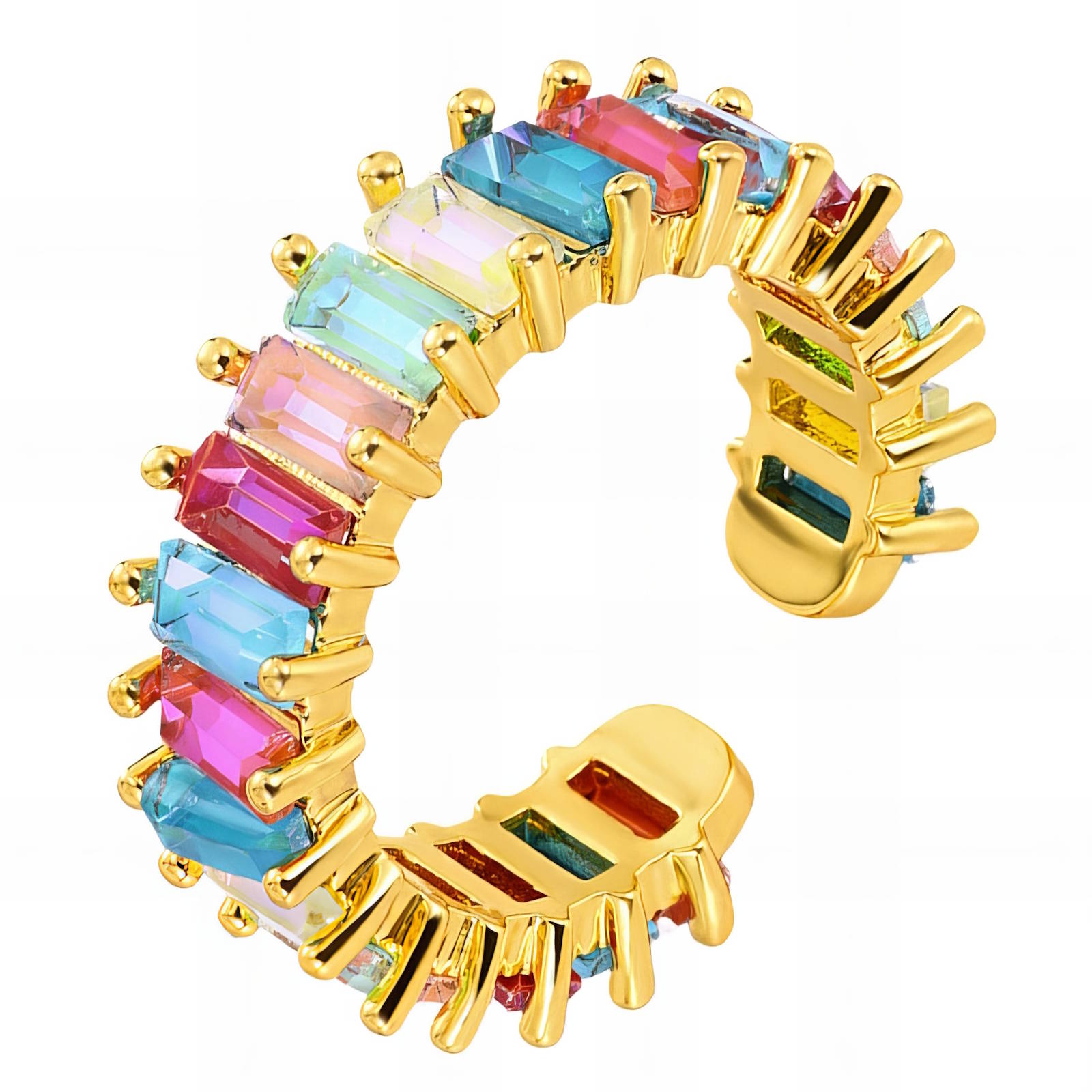 Ring, 18K Gold Plated Brass SKU #90206-0 wholesale supplier -Glozzo