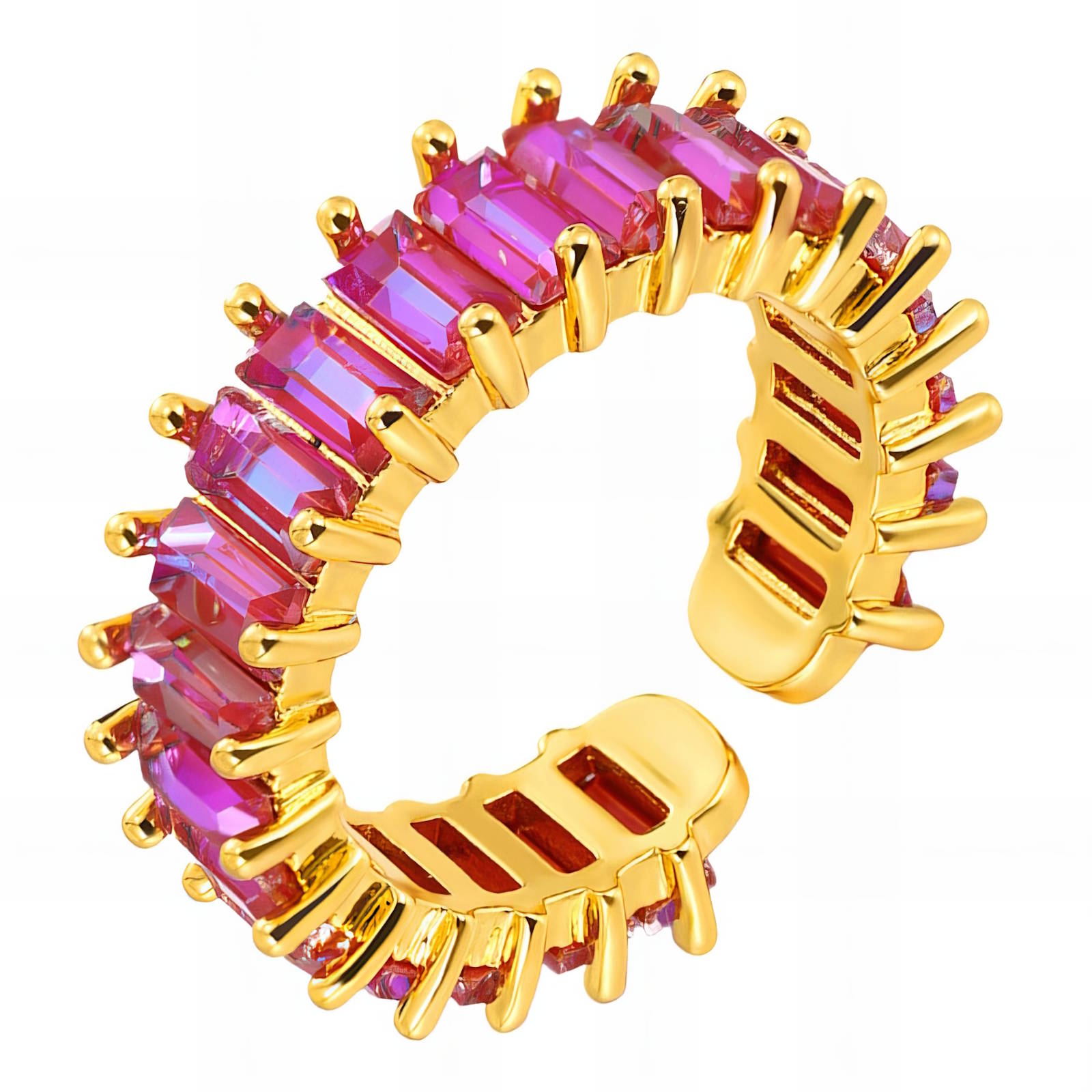 Ring, 18K Gold Plated Brass SKU #90207-0 wholesale supplier -Glozzo