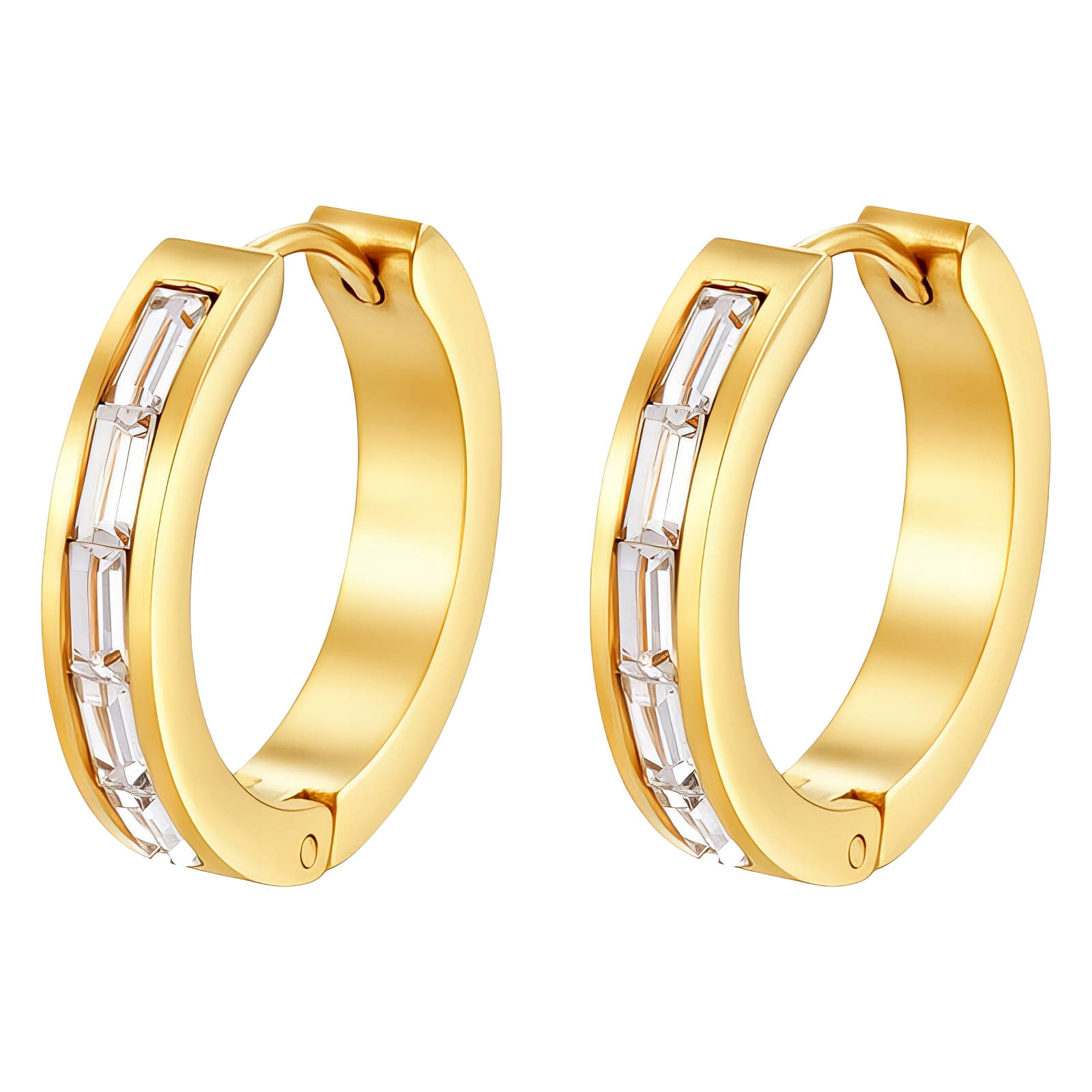 Earrings, 18K Gold Plated Steel SKU #90477-0 wholesale supplier -Glozzo