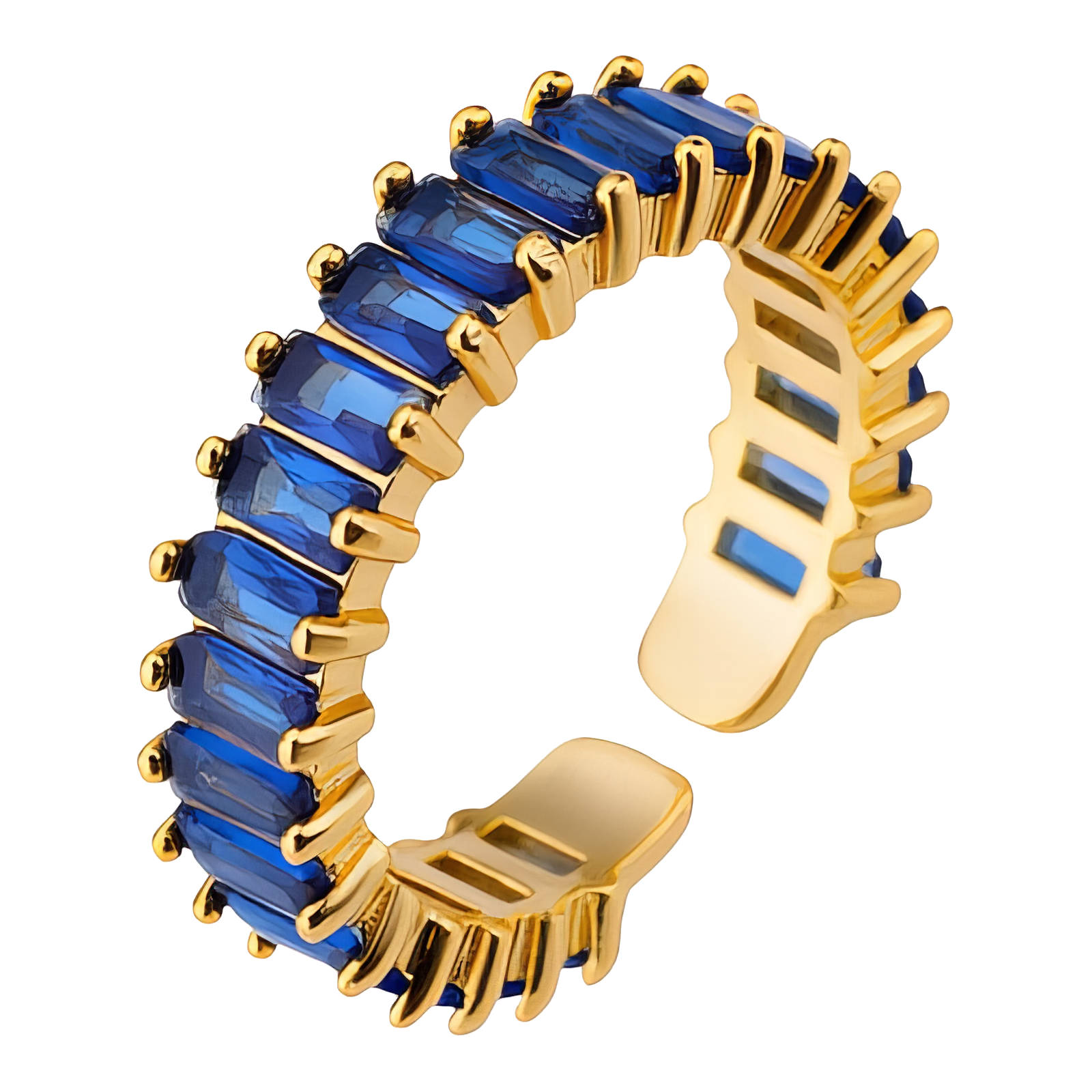 Ring, 18K Gold Plated Steel SKU #90540-0 wholesale supplier -Glozzo