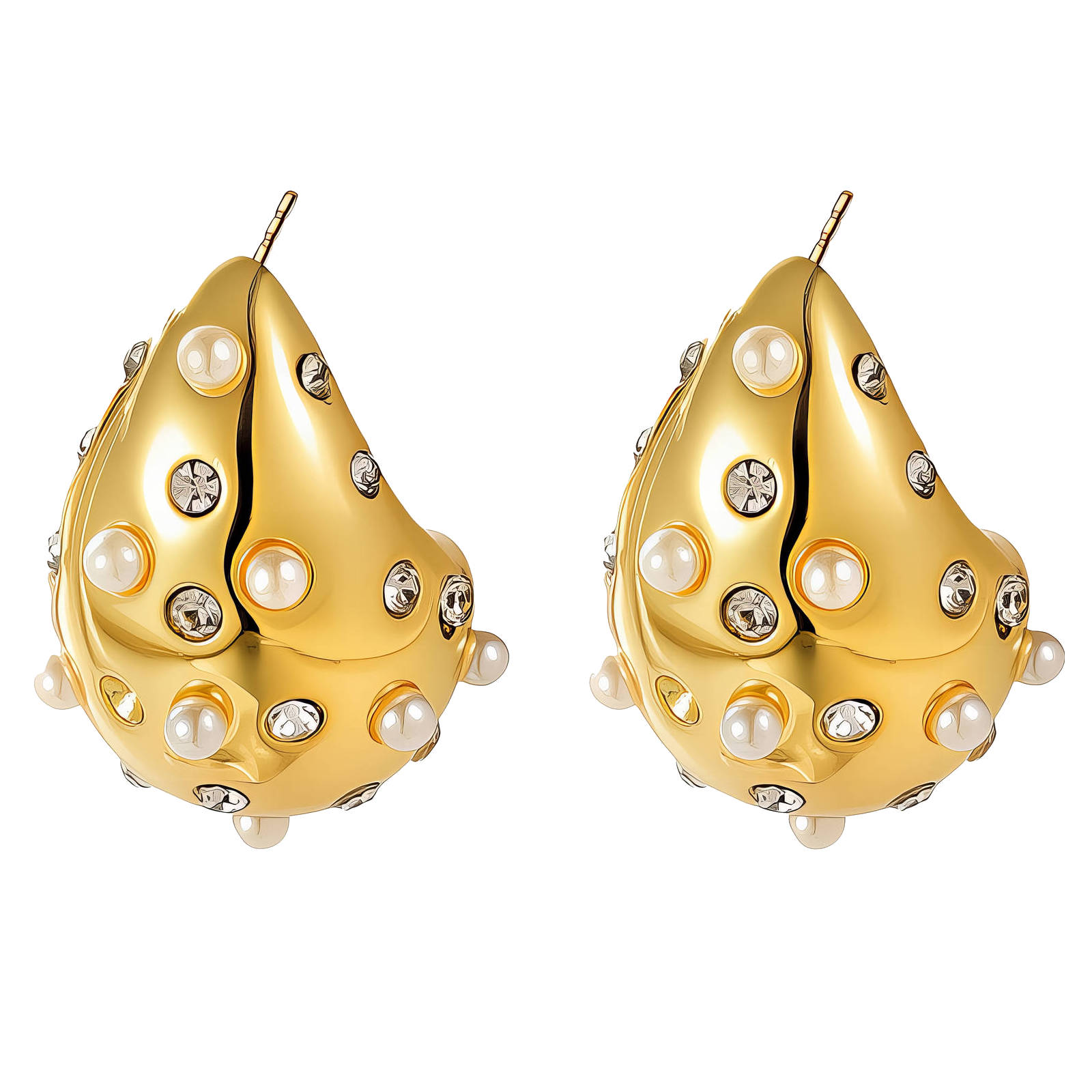 Earrings, 18K Gold Plated Steel SKU #90613-0 wholesale supplier -Glozzo