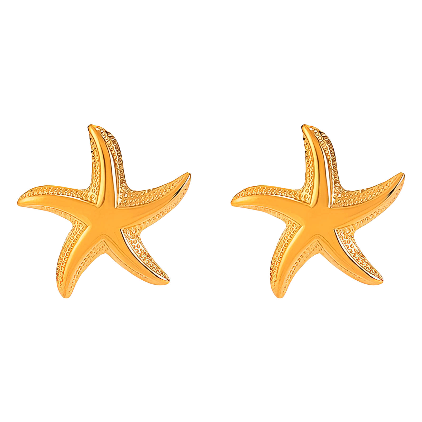 "Starfishes" Earrings, 18K Gold Plated Steel SKU #90642-0 wholesale ...